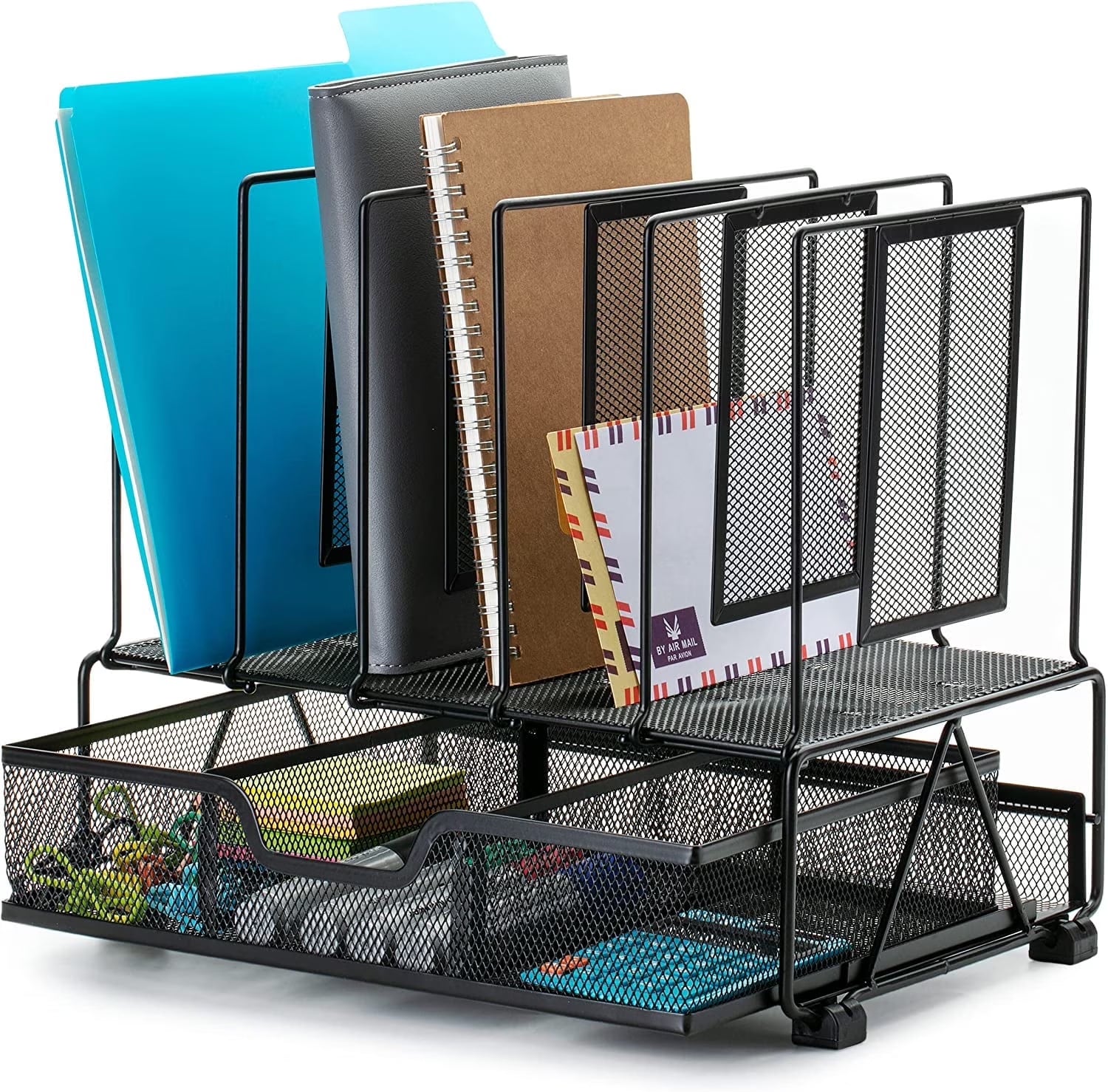 Mesh Desk Organizer with Drawer – Office Storage – My Store